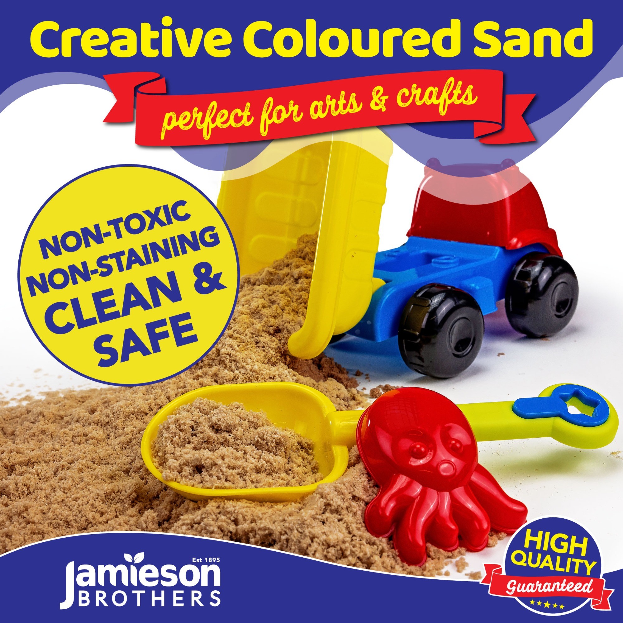 Blue Coloured Dry Play Sand – 20kg Bag Soft Sand for Kids – Make Sand ...