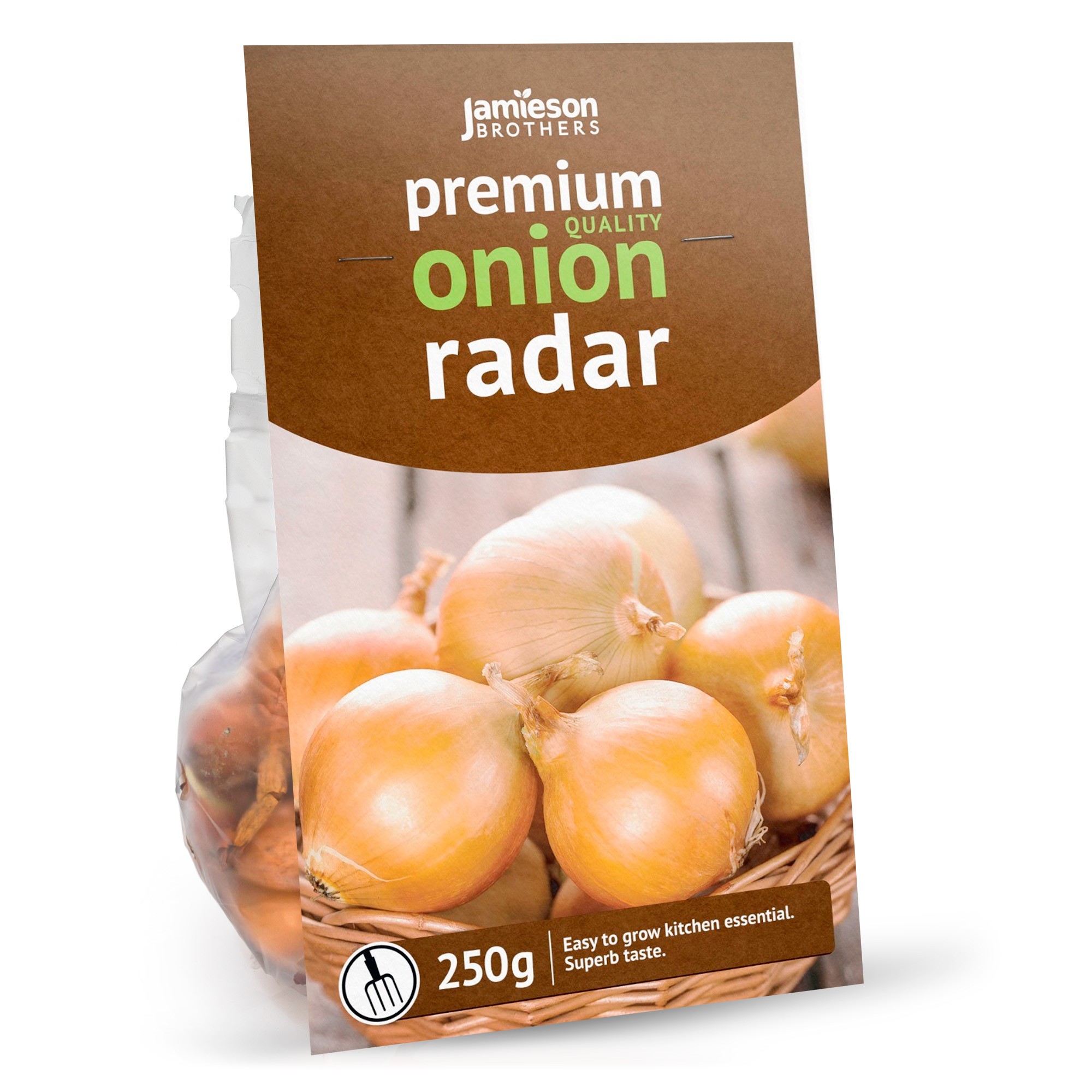 Radar Winter Onion sets (250gm) by Jamieson Brothers - Bulb Size 14/21