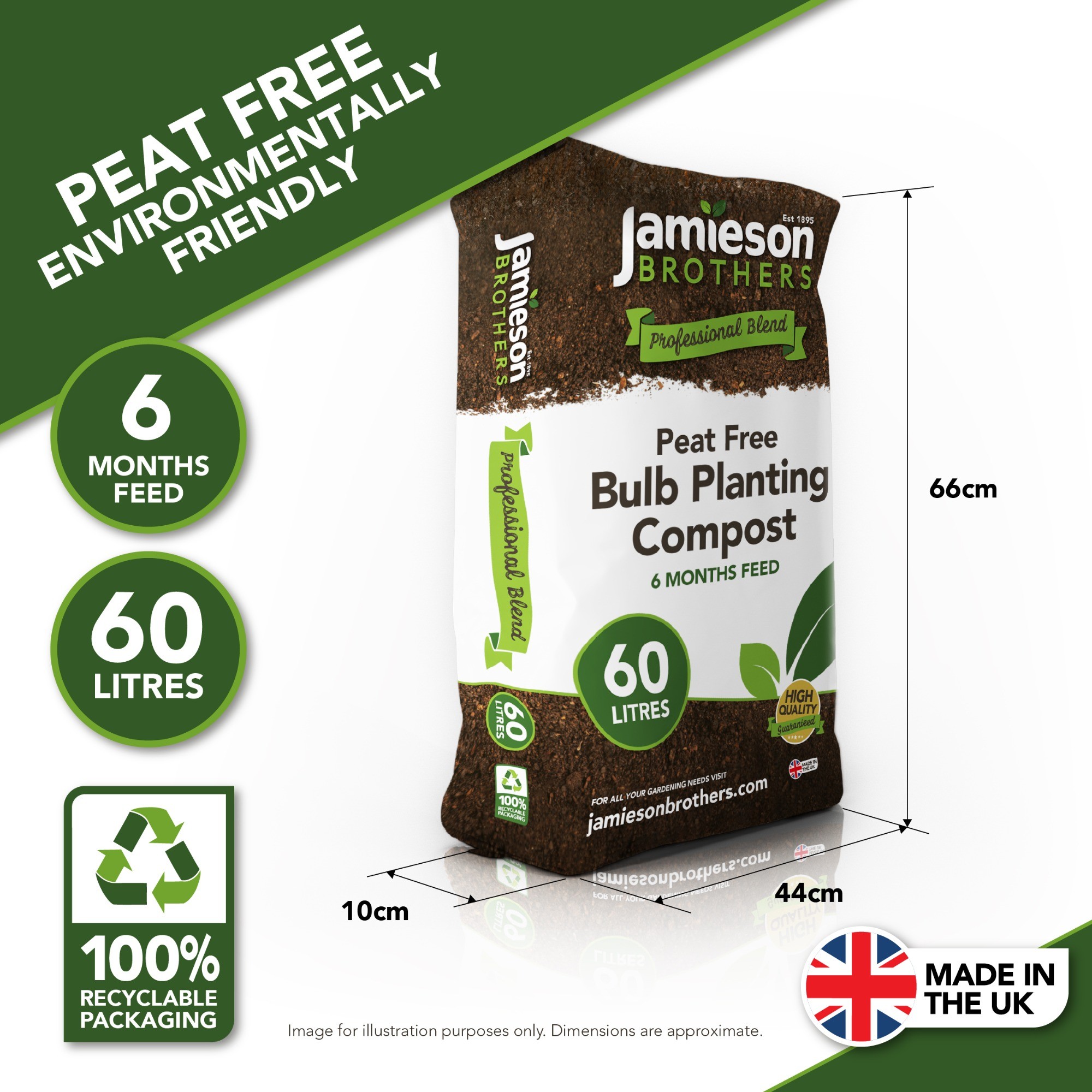 Jamieson Brothers Professional Peat Free Bulb Planting Compost 60L