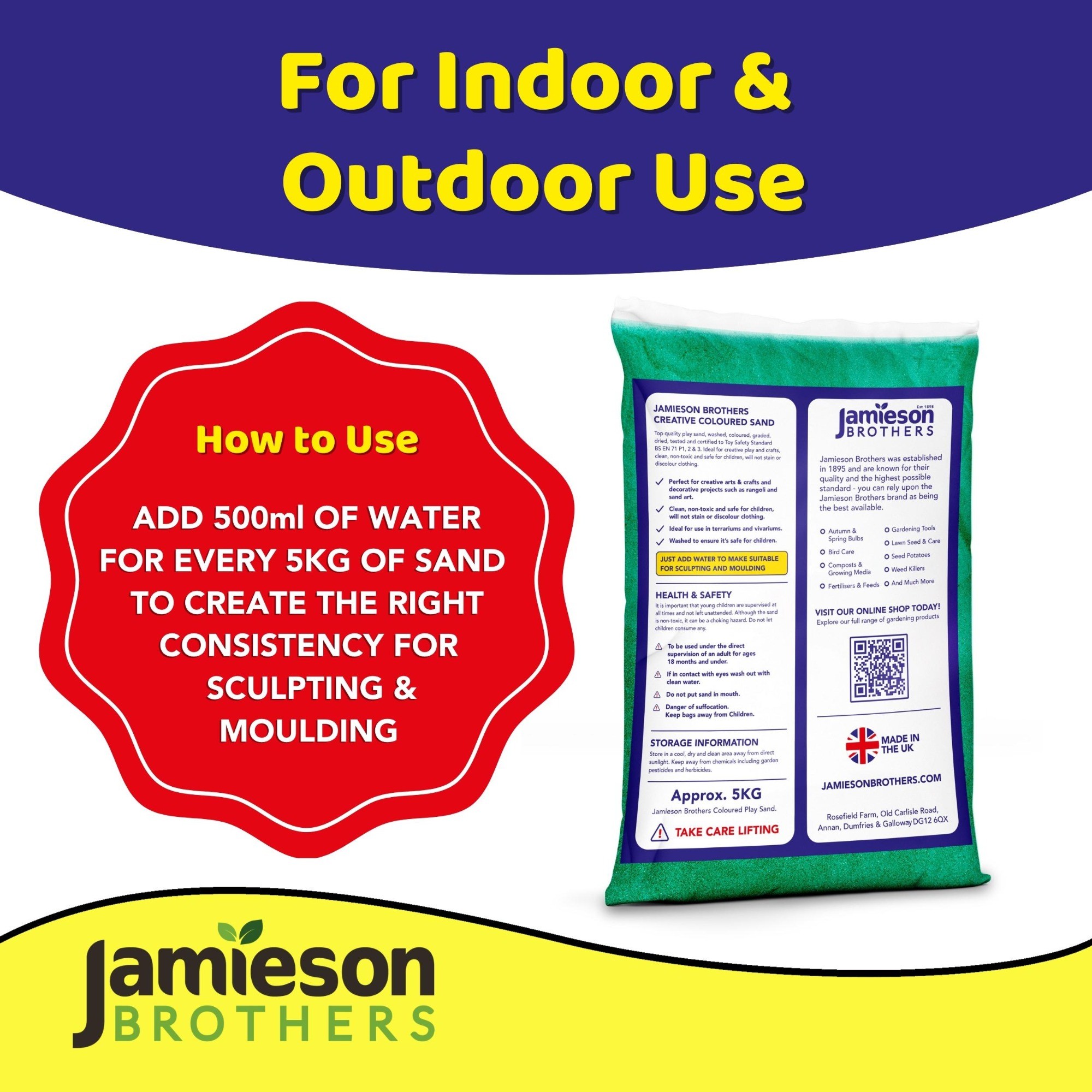 Green Coloured Dry Play Sand – Soft Sand for Kids – Make Sand Art, Arts ...