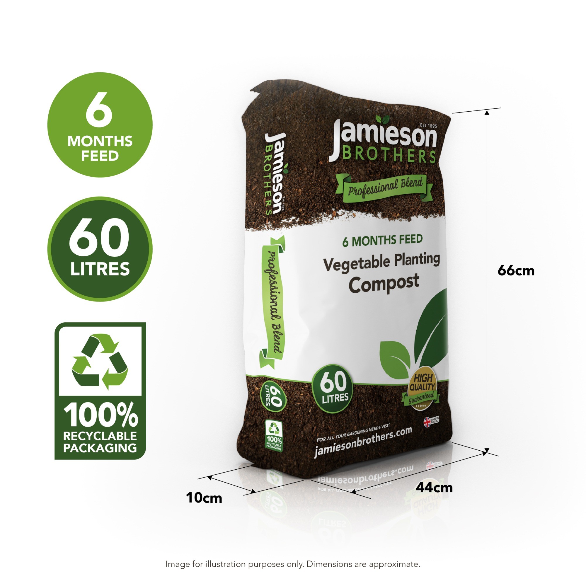 Vegetable Planting Compost 60L bag - with added John Innes By Jamieson ...