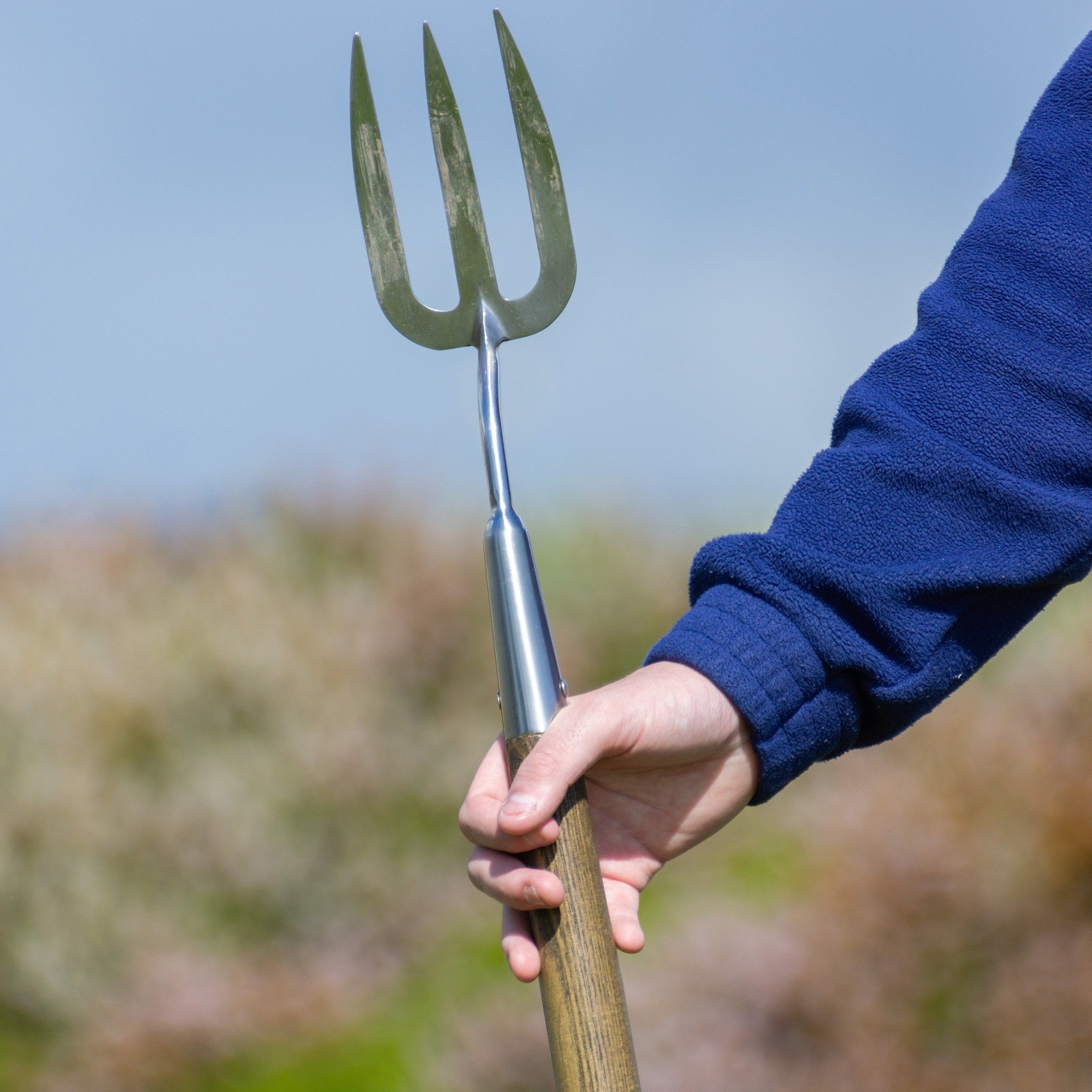 Jamieson Brothers Stainless Steel Long Handled Fork and Long Handled Trowel